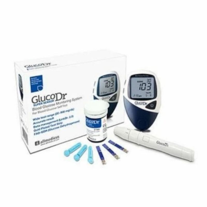 Jual Alat Gluco Dr Super Sensor AGM-2200 - Alat Cek Gula Darah GlucoDr ...