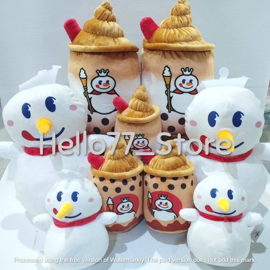 Jual HS/Boneka Plush Toys Snow King Ice Cream Mixue Mini Cute | Shopee ...