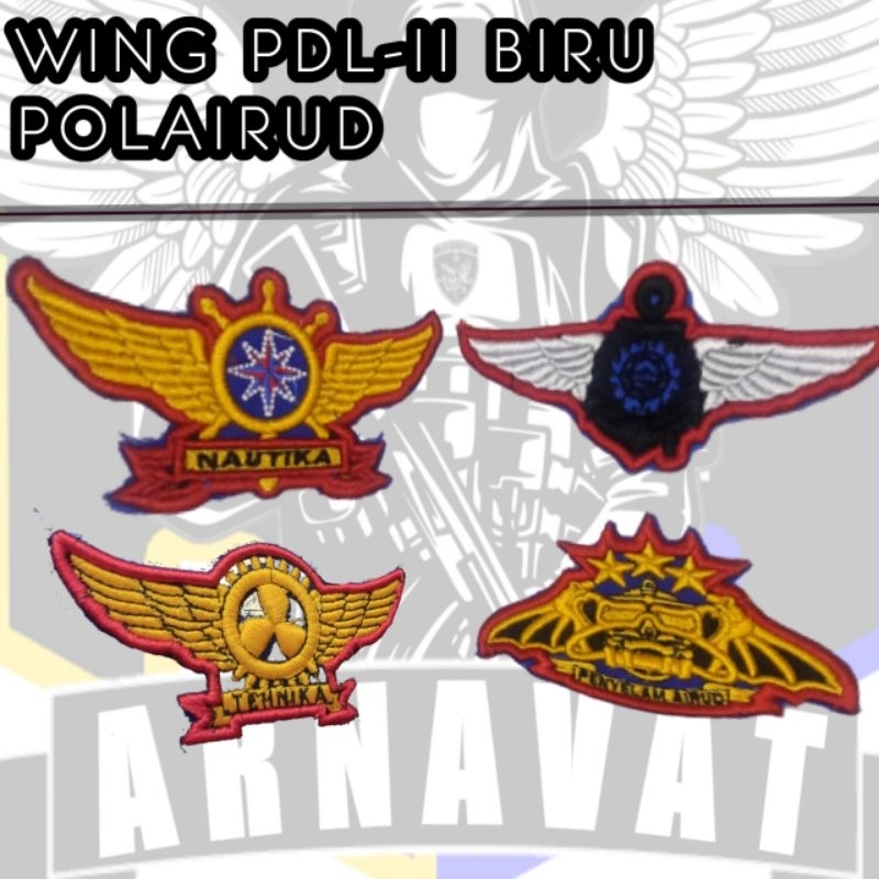 Jual Bordir wing Brevet Polair 3D PDL biru | Shopee Indonesia