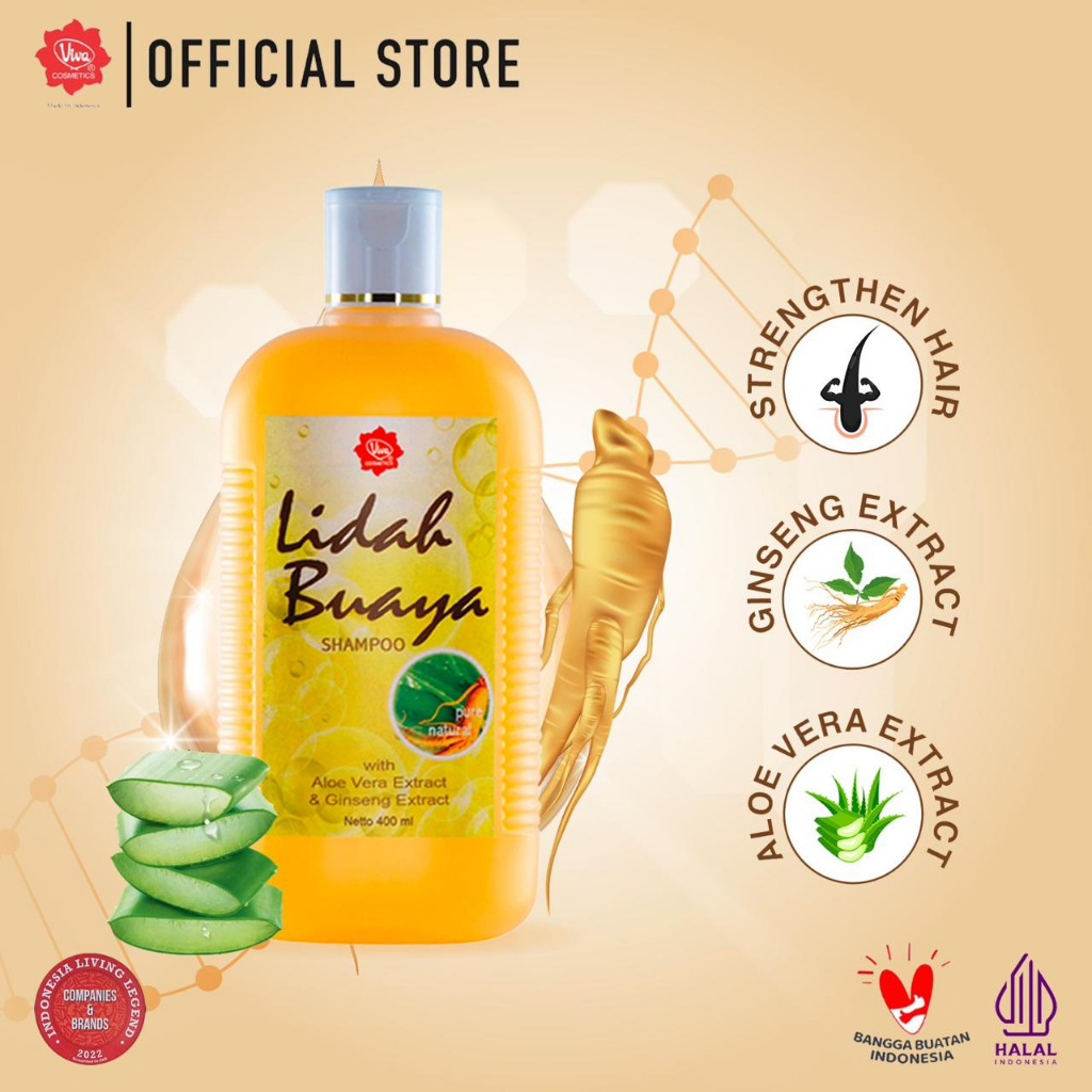 Jual Viva Shampoo Lidah Buaya Extract Ginseng 400 ml | Shopee Indonesia
