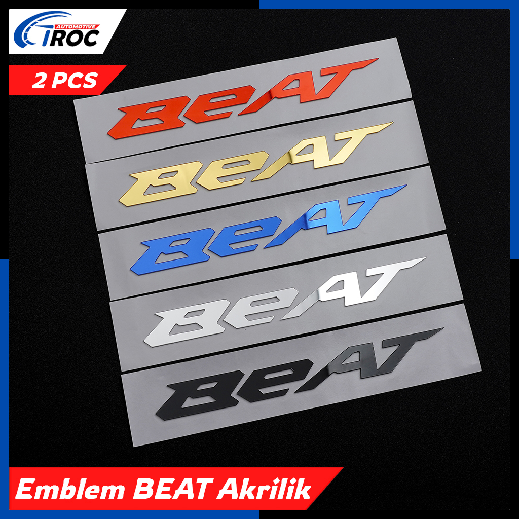 Jual 2PCS HONDA BEAT EMBLEM BEAT STIKER MOTOR BEAT STICKER BEAT ...