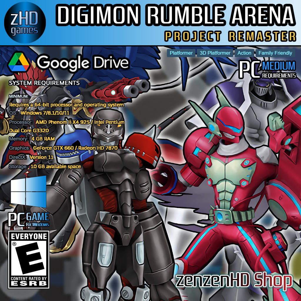 Jual DIGIMON RUMBLE ARENA PROJECT REMASTER | PC Games | Shopee Indonesia