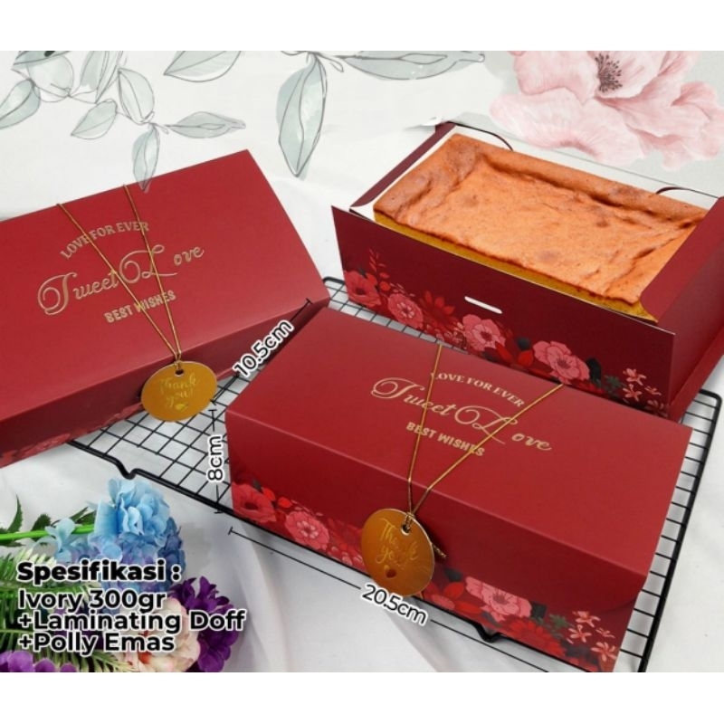 Jual kotak kue dus kue bolu dus bolu gulung kota souvenir imlek dus ...