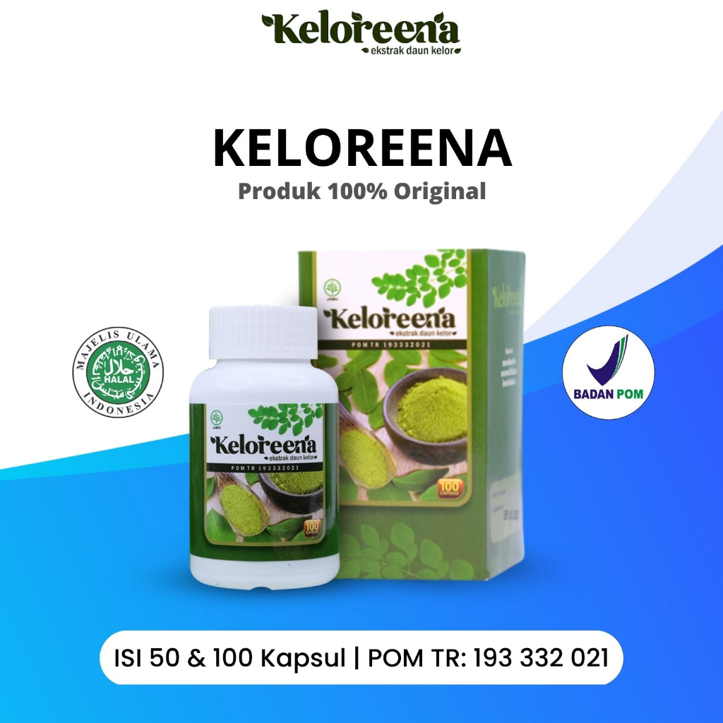 Jual Obat Keloreena 50 Kapsul & 100 Kapsul Asli Original - Daun Kelor ... Jual Obat Keloreena 50 Kapsul & 100 Kapsul Asli Original - Daun Kelor ...