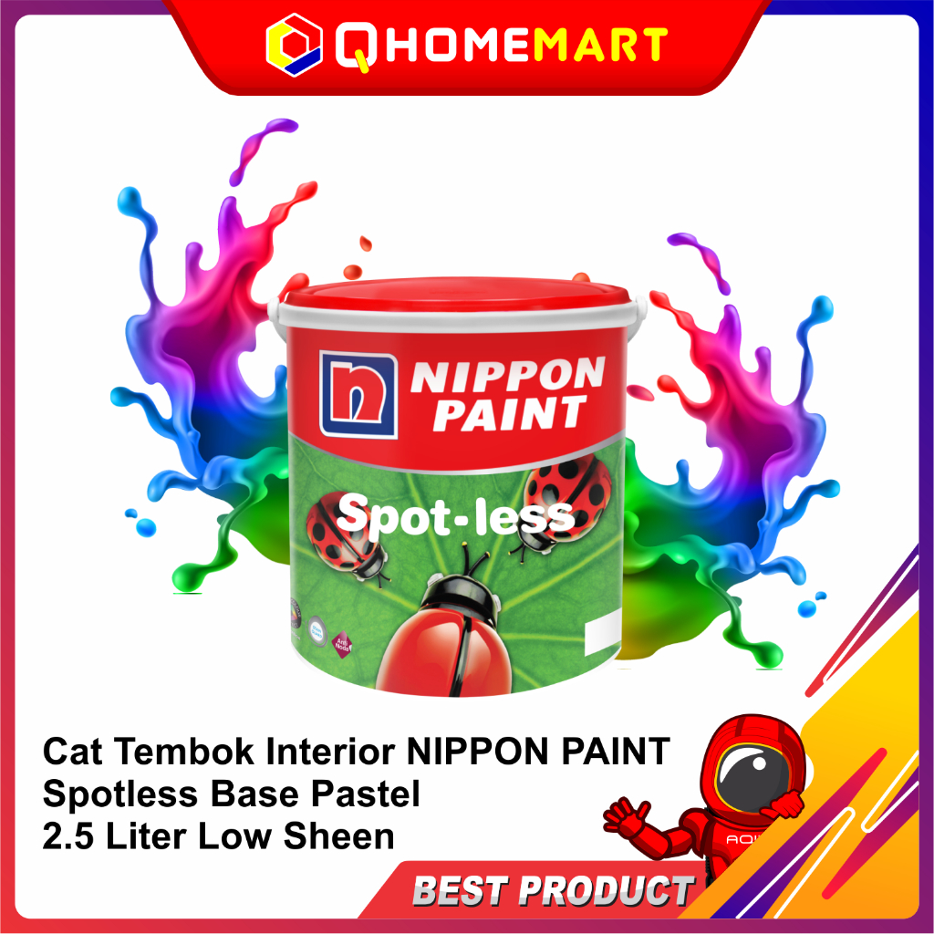 Jual Cat Tembok Interior NIPPON PAINT Spotless Base Pastel 2.5 Liter ...