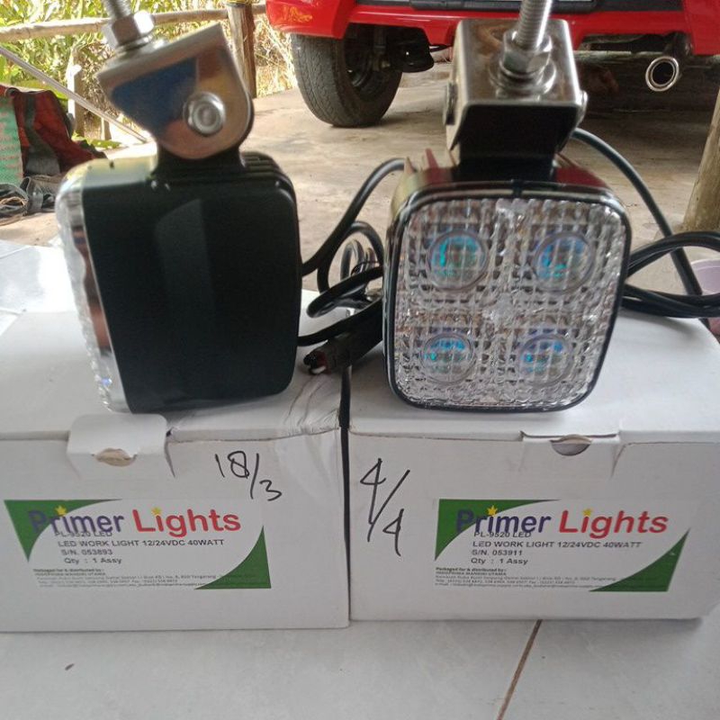 Jual lampu sorot maxtel 4 mata tebal. 12V-24voltase .40watt | Shopee ...