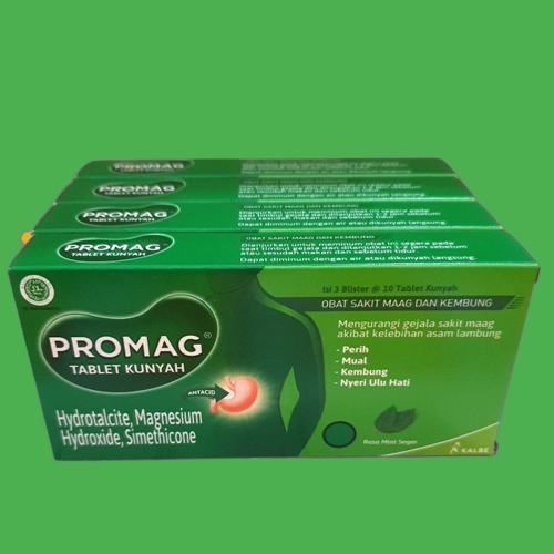 Jual PROMAG TABLET PER SLOP ISI 12 STRIP (4BOX @3STRIP) | Shopee Indonesia