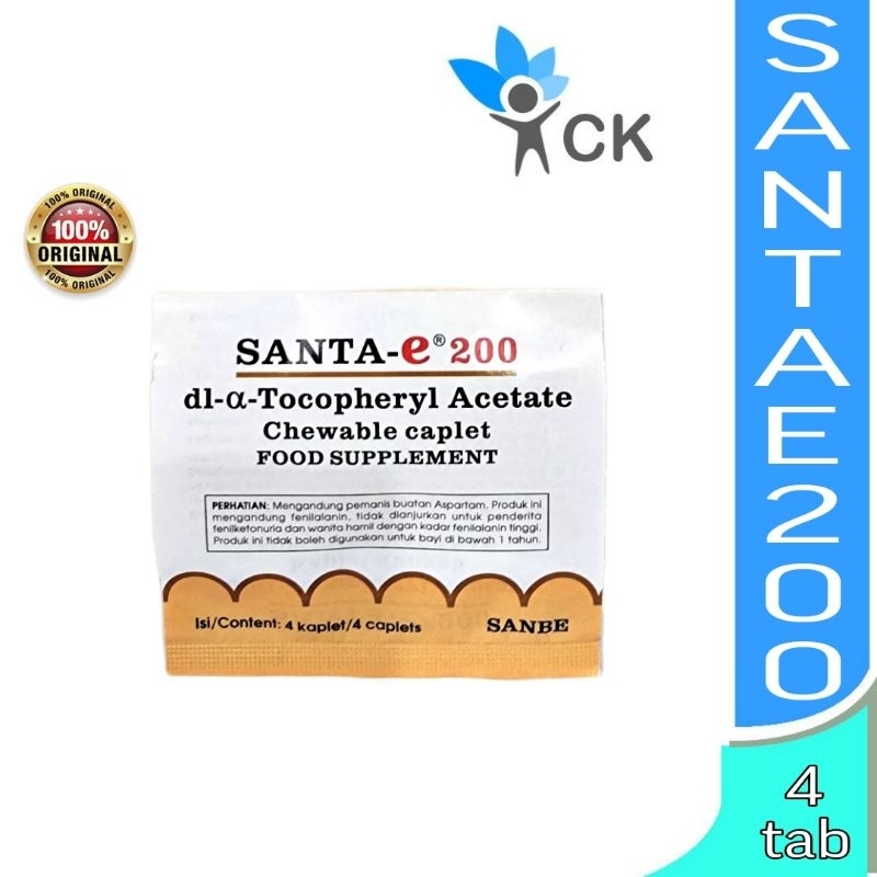 Jual SANTA-E 200 MG STRIP @ 4's | Shopee Indonesia