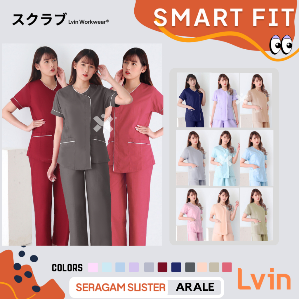 Jual Baju seragam Suster New Arale Part 1 / Baju seragam baby sitter ...