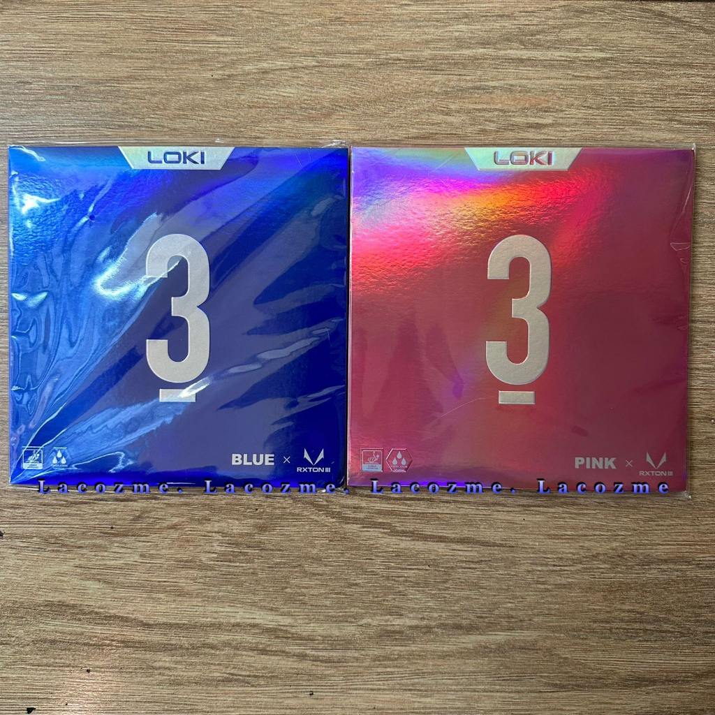 Jual Karet Bat Tenis Meja Bet Pingpong LOKI RXTON 3 Blue and Pink ...