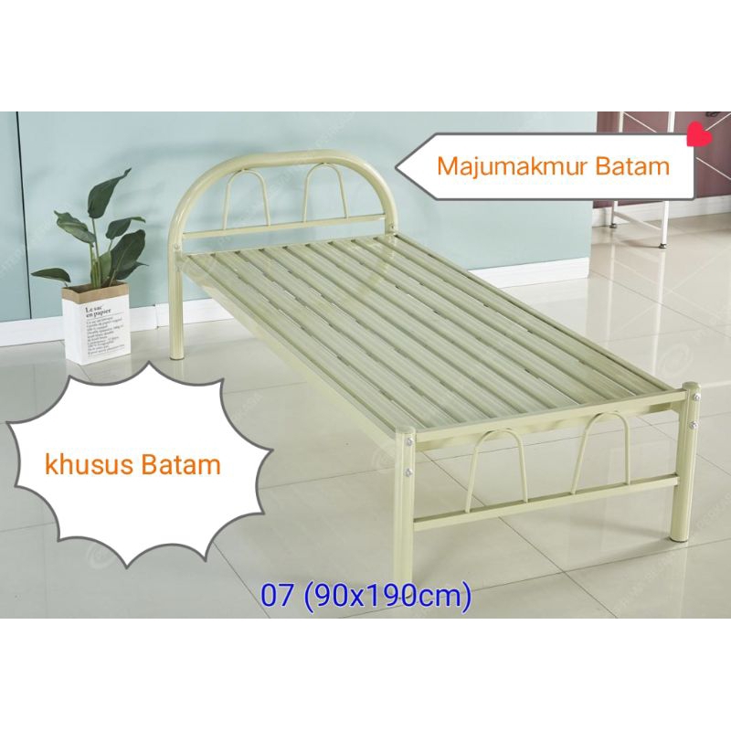 Jual RANGKA RANJANG KASUR BESI UKURAN 90X190CM ( BATAM ) | Shopee Indonesia