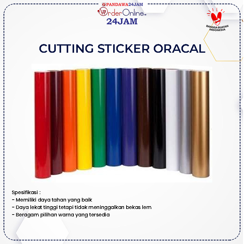 Jual Cutting Sticker Oracal 651 Glossy per cm - Cutting Sticker ...