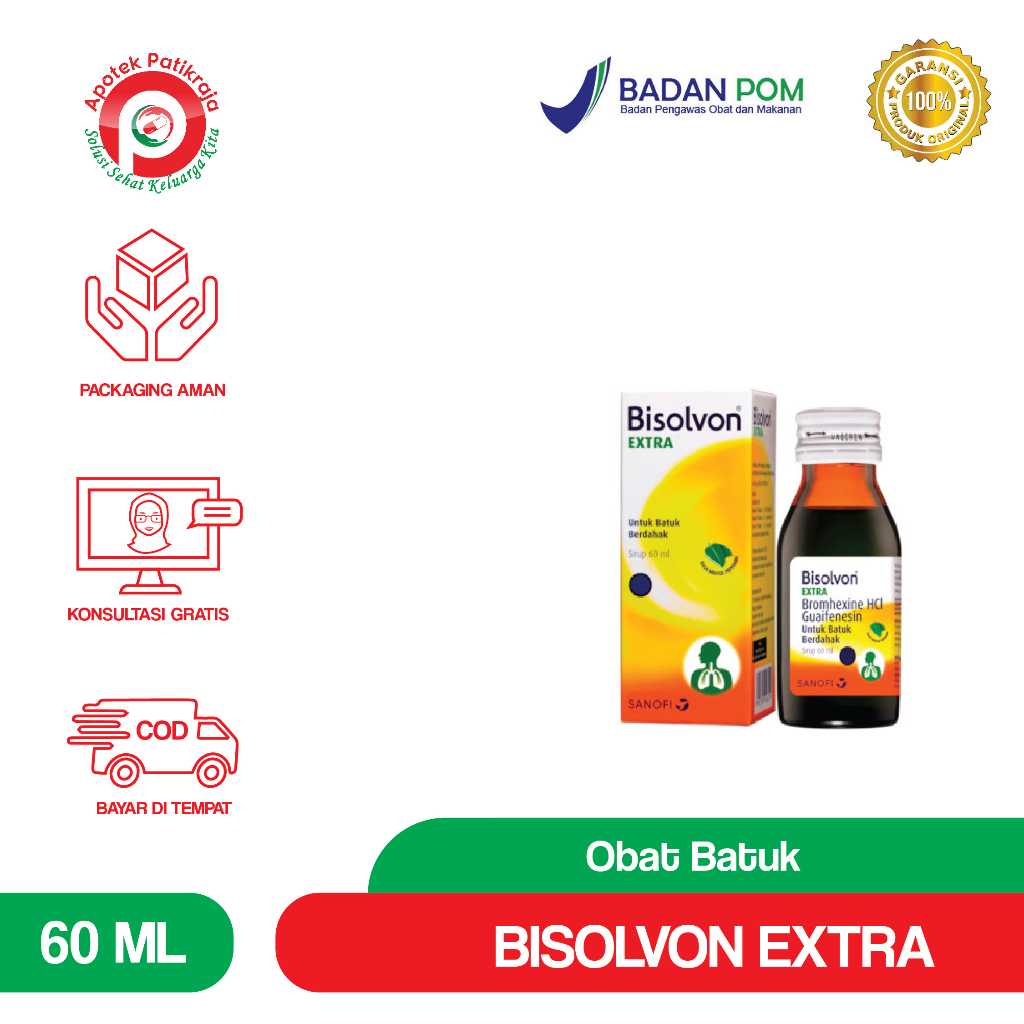 Jual BISOLVON EXTRA SYR 60ML | Shopee Indonesia