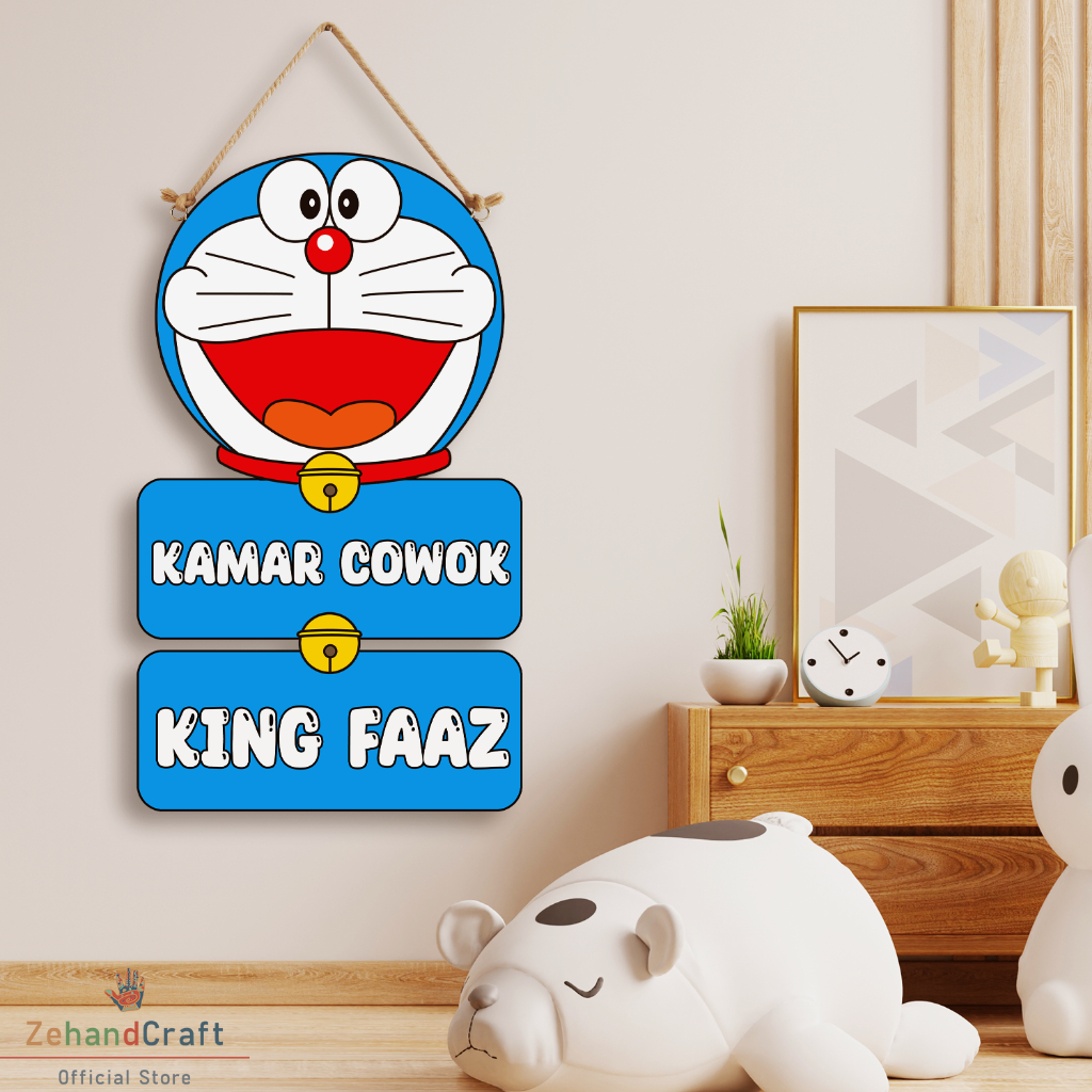 Jual Zehandcraft - Hiasan Kamar Doraemon / Hiasan Custom Nama ...
