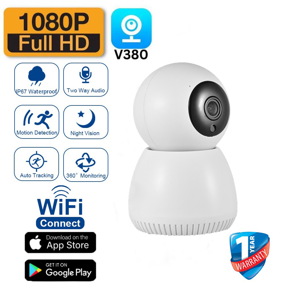 Jual CCTV Kamera 1080P HD night vision Monitor Auto Tracking IP kamera ...