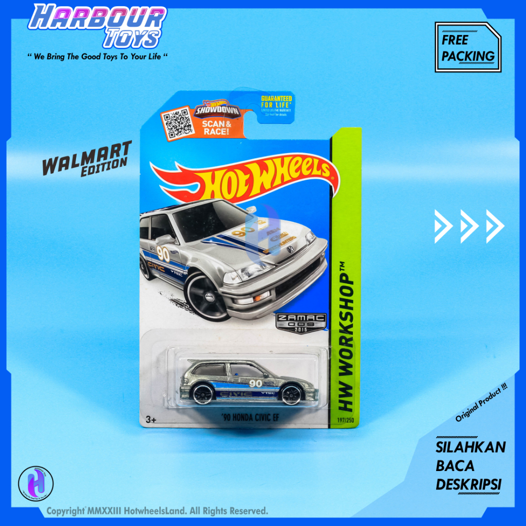 Jual Hot Wheels 1990 Honda Civic EF Nouva Diecast 1:64 Kmart Walmart | Shopee Indonesia