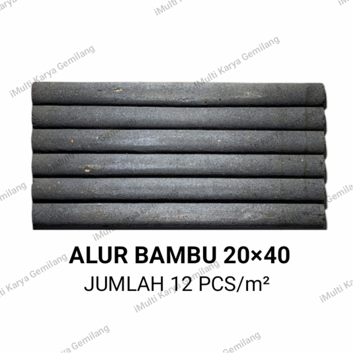 Jual batu alam/batu alam dinding/batu alam cetak/alur bambu 20×40 ...