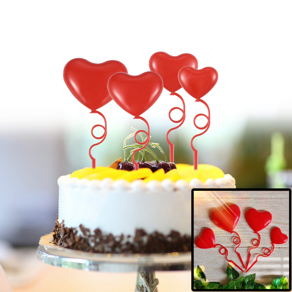 Jual Topper Cake Bentuk Balon Hati / Love untuk Hiasan Kue Ulangtahun 1 ...