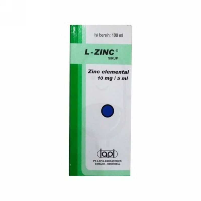 Jual l-zinc syrup syr sirup 100ml 100 ml lapi / botol | Shopee Indonesia