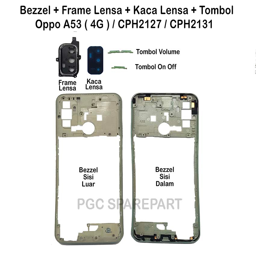 Jual Original Bezzel Lis Tulang Samping + Frame Kaca Kamera + Tombol ...
