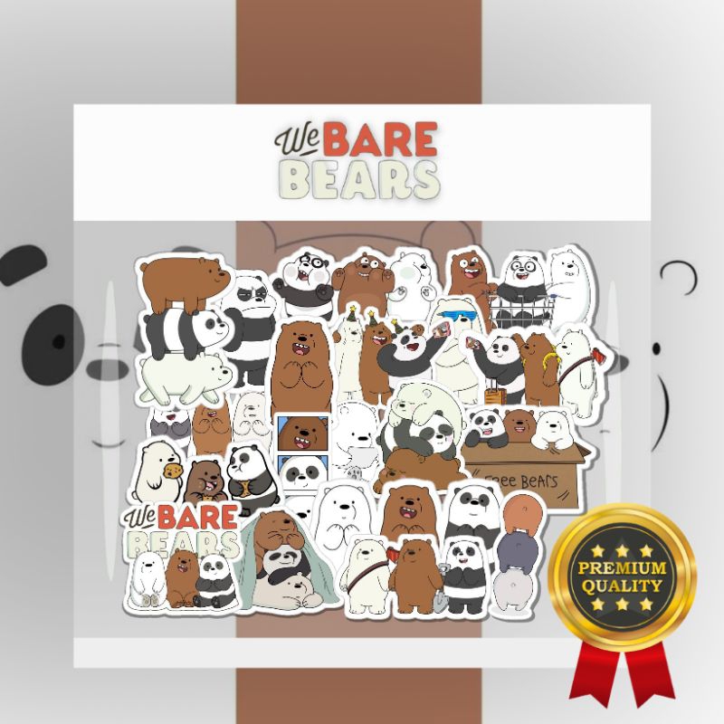 Jual 50PCS++ STICKER WE BARE BEARS | WE BARE BEARS STIKER | STIKER LUCU ...