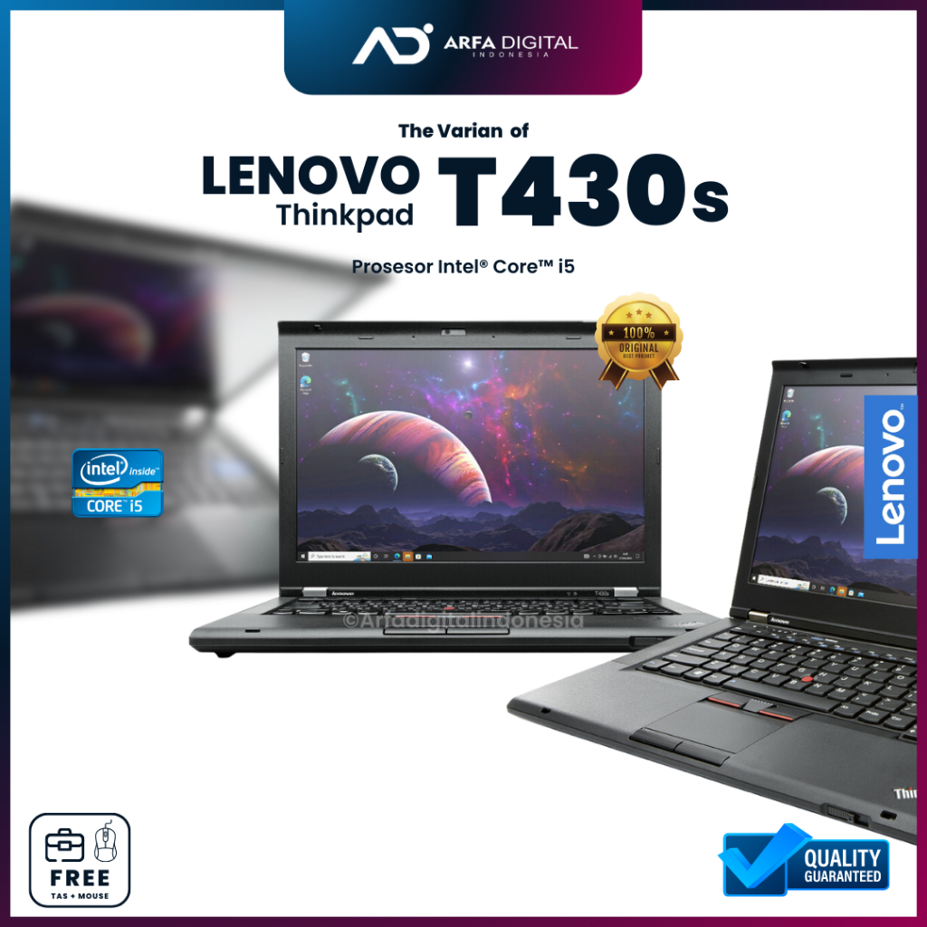Jual Laptop Lenovo Thinkpad T430s Intel Core I5 Gen 3 Ram 8gb Ssd 256gb