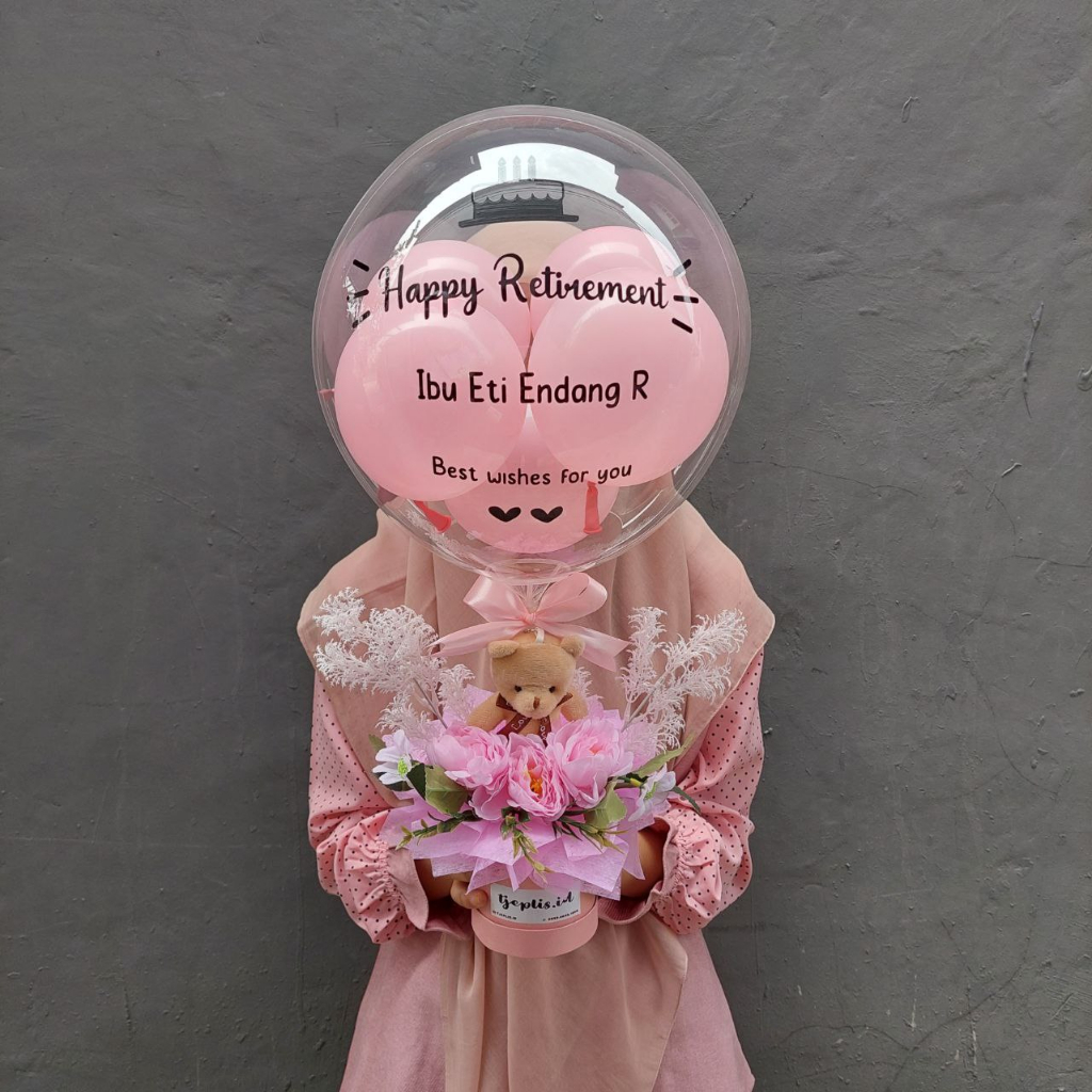 Jual [Ready/Tidak PO] Buket Balon/Bouquet Balon + Boneka Mini + Xtra ...