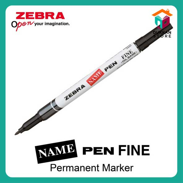 Jual Spidol Permanen Name Pen - Zebra Name Pen Fine Permanent Marker # ...