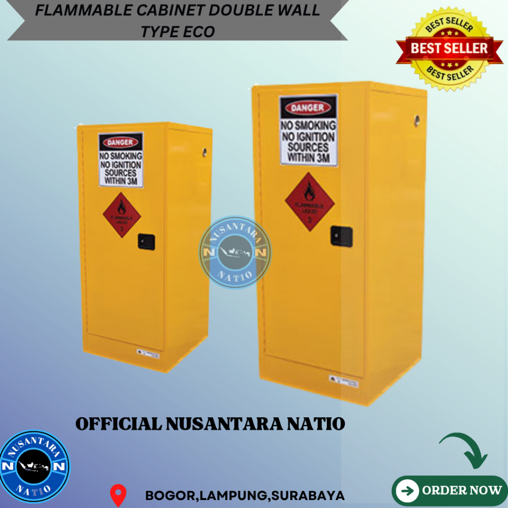 Jual FLAMMABLE CABINET/ LEMARI ANTI API Double Wall Type ECO | Shopee ...