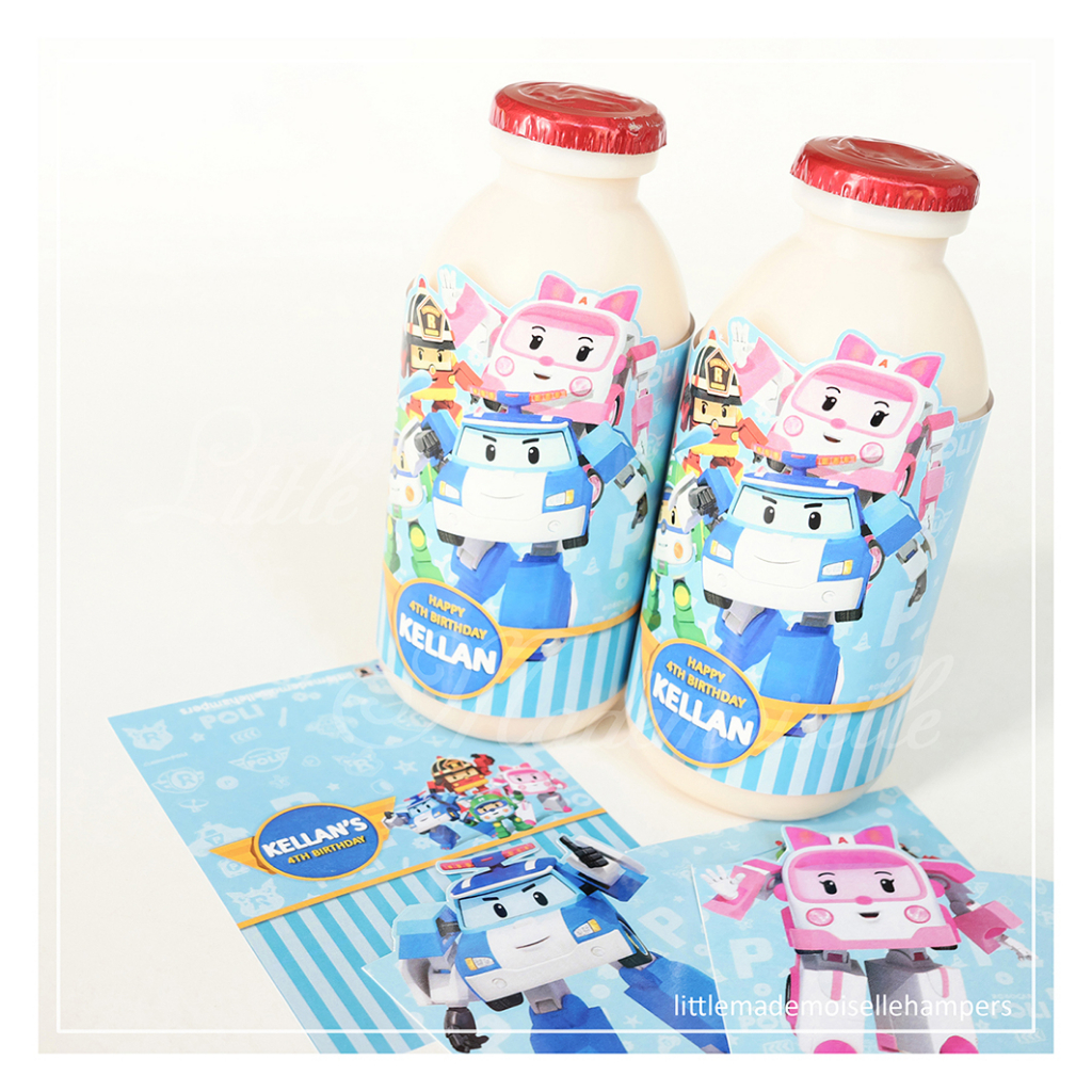 Jual Label susu / Milk Wrap Robocar Poli | Shopee Indonesia