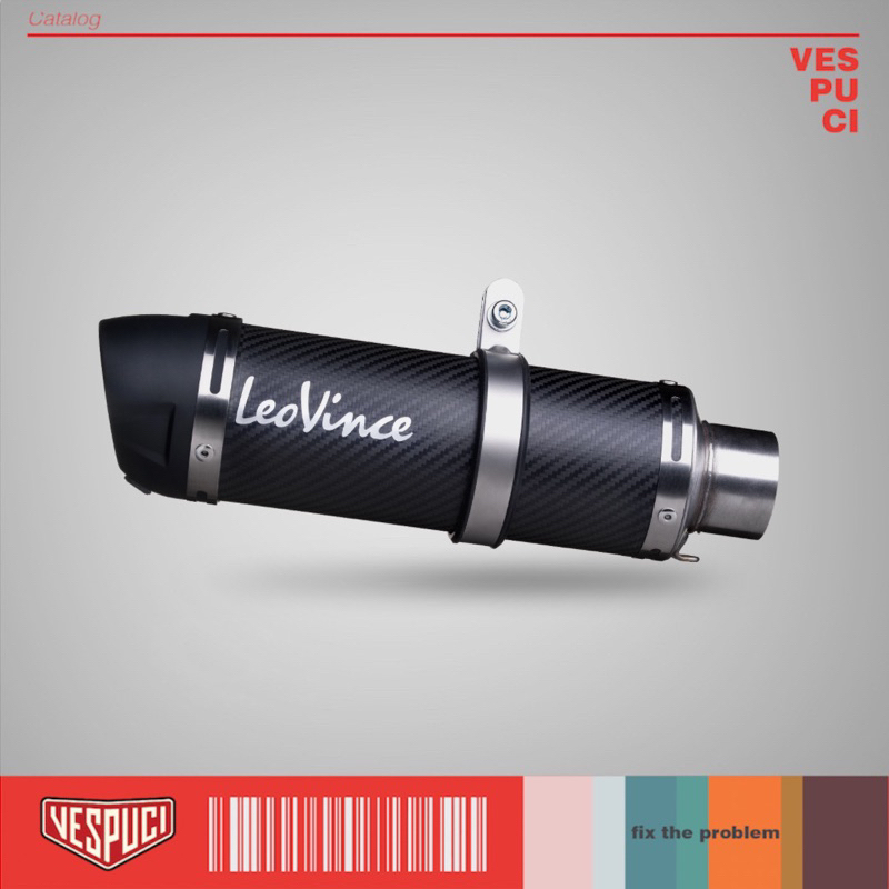 Jual Knalpot Kenalpot Exhaust Leovince GP Corsa Evo Carbon Karbon Vespa ...