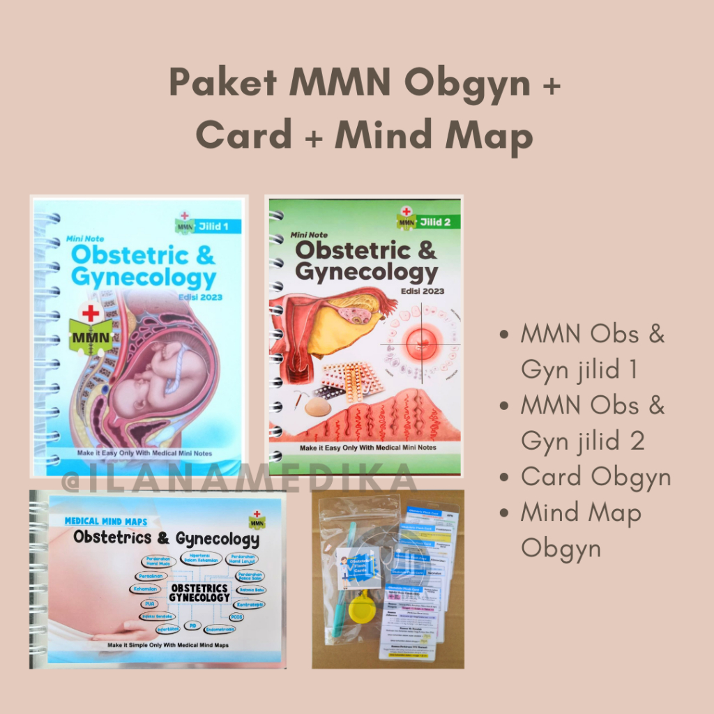 Jual Medical Mini Notes Paket Obgyn Mindmap/ MMN Obgyn/ MMN paket Obgyn ...