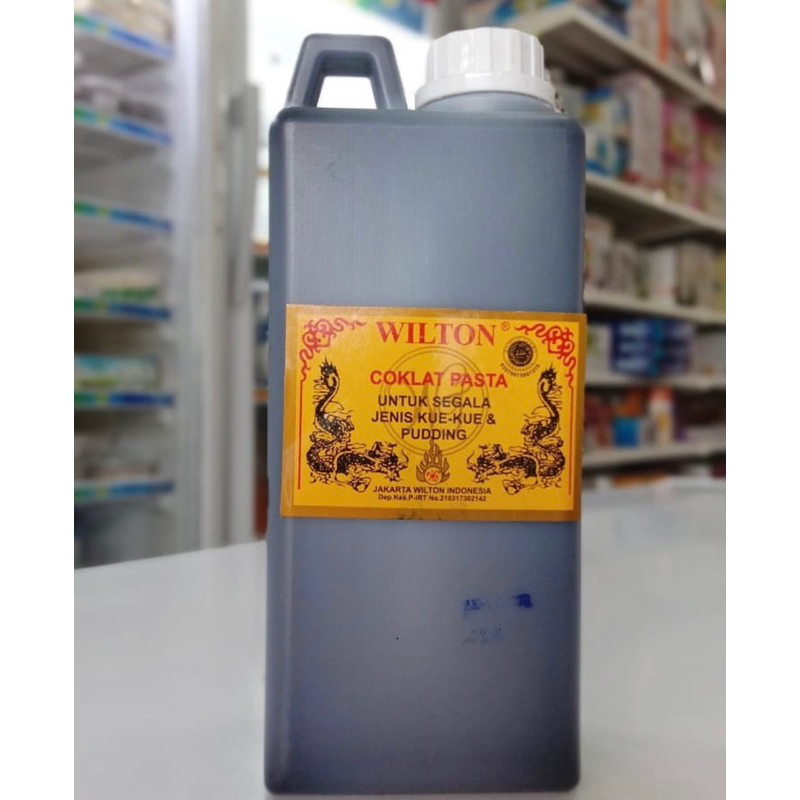 Jual pasta coklat wilton 1 L / pasta wilton coklat blackforest 1 Liter ...