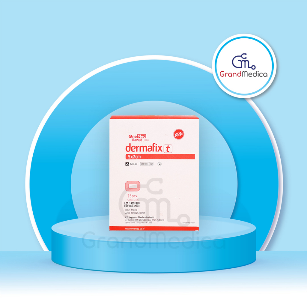 Jual Dermafix T Plester Luka Transparan Anti Air 5x7 cm OneMed - Isi 25 ...