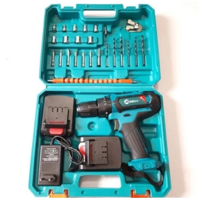 Jual Mesin Bor Cordless Impact Drill ORIGINAL / Mesin Bor Baterai ...