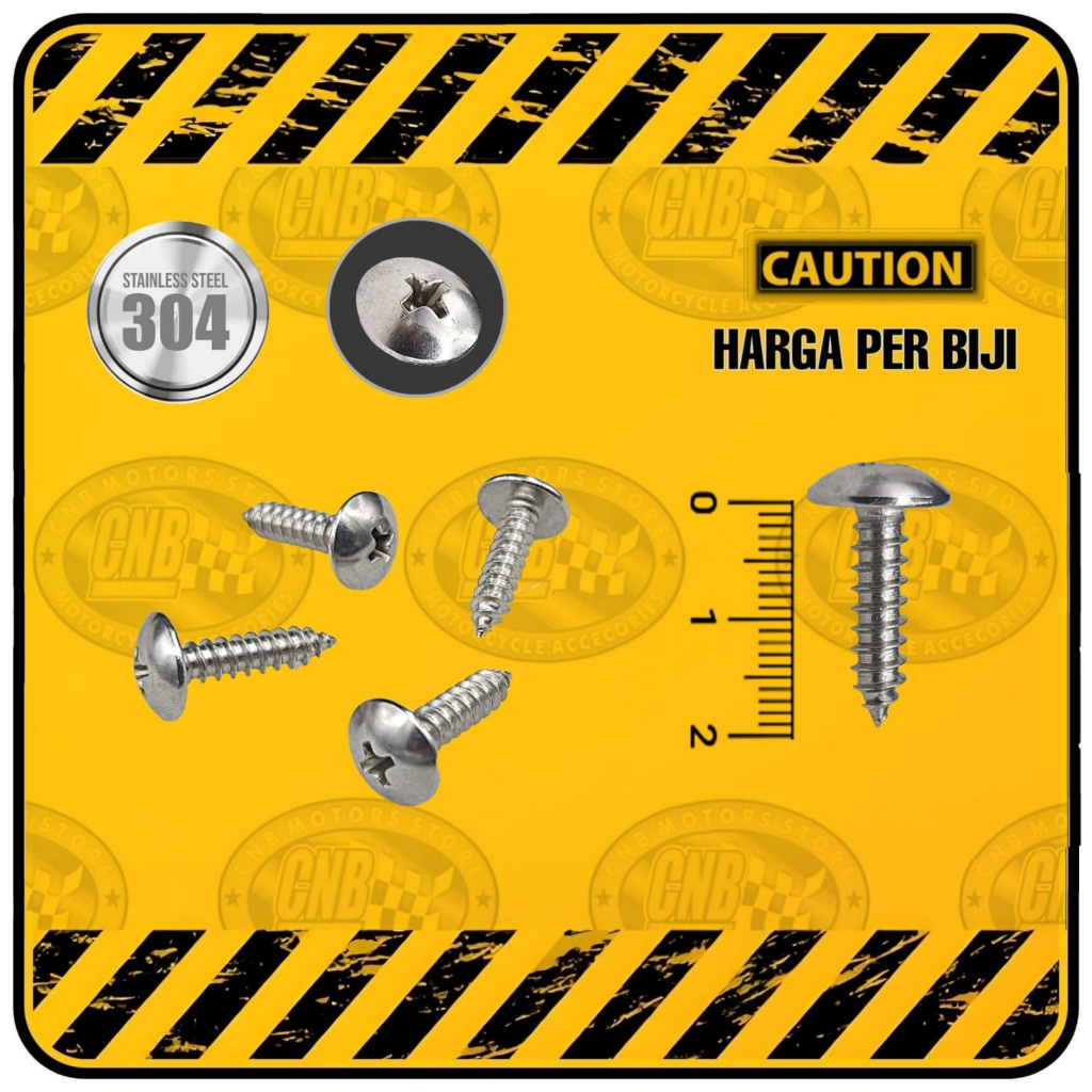 Jual Sekrup Skrup STAINLESS Baut Body M5 x 20 | M5x20 ( Setara Baut ...