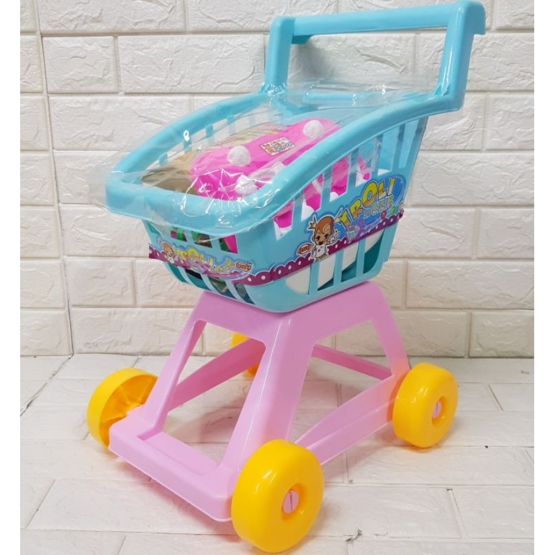 Jual Mainan anak Trolley Supermarket (Kereta Dorong belanja) | Shopee ...
