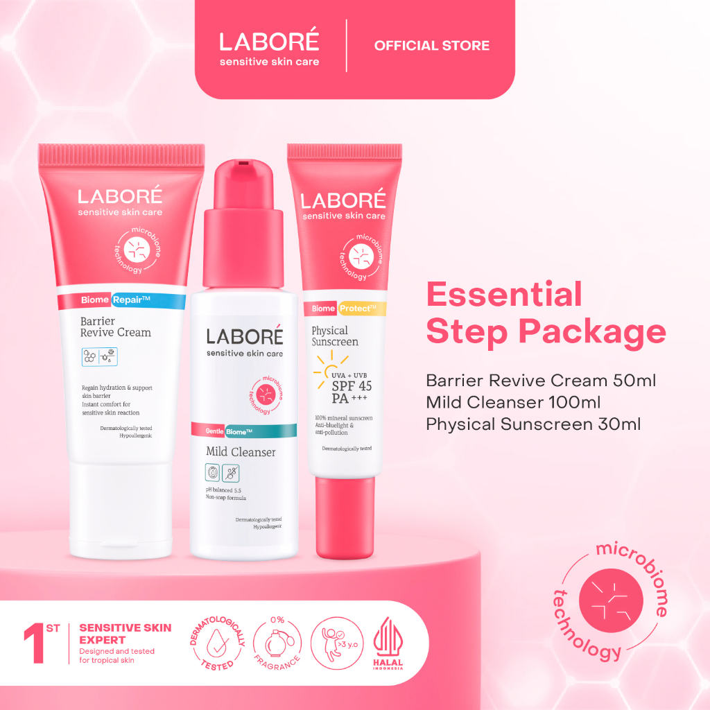 Jual LABORE Essential Step Package - Paket Basic Kulit Sensitif (Face ...