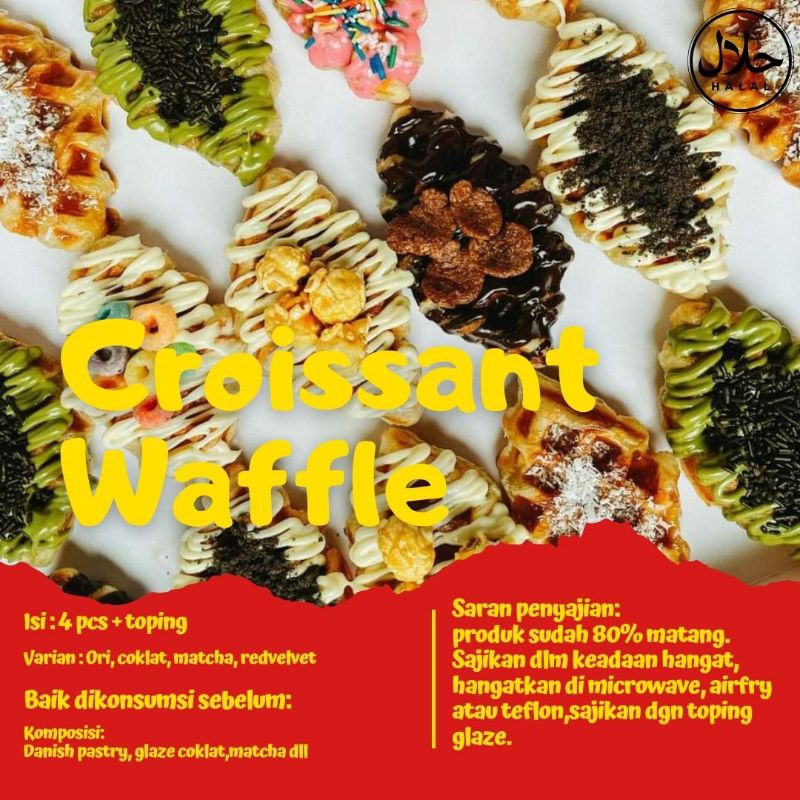 Jual Croffle Frozen /croissant waffle/ Frozen food/makanan beku ...