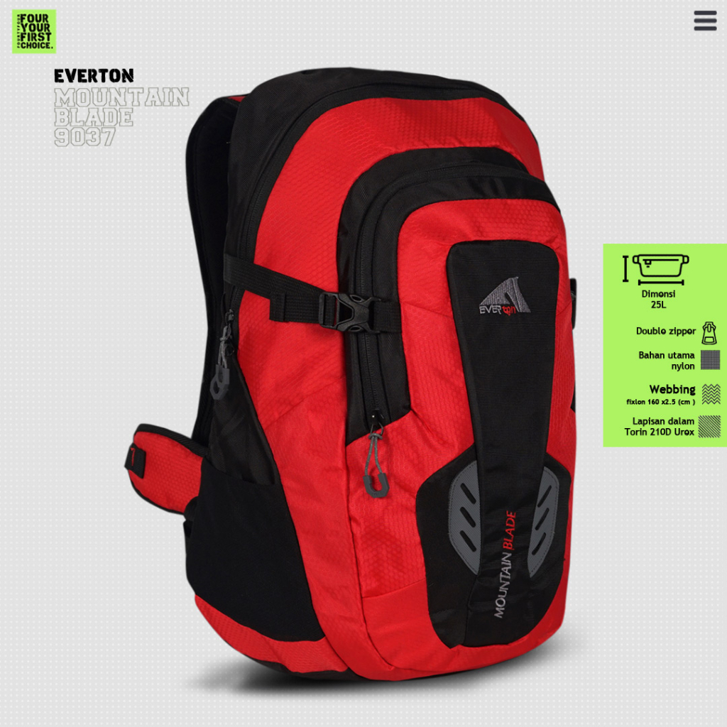 Jual Carrier Everton By ESENBO Mountain Blade- Tas Ransel Pria Premium ...