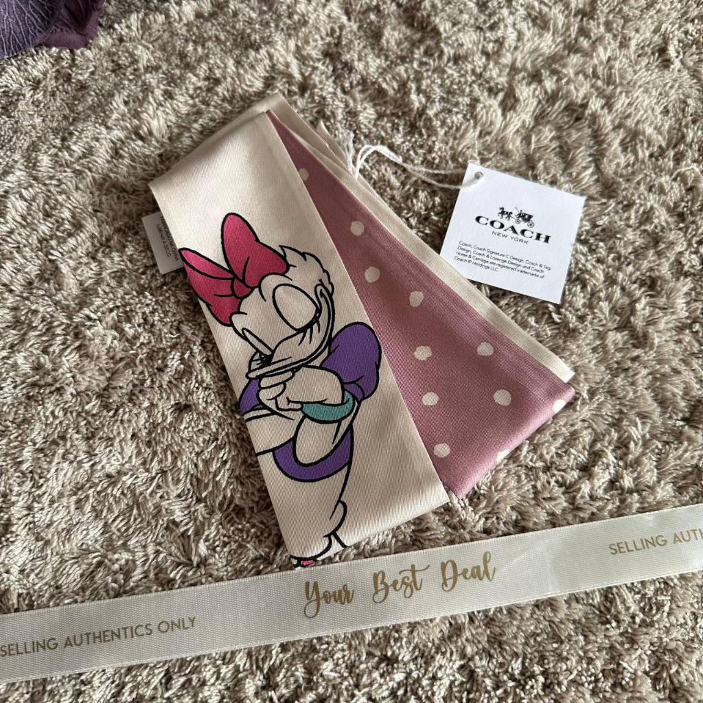 Jual Coach Twilly Silk Skinny Scarf | Shopee Indonesia