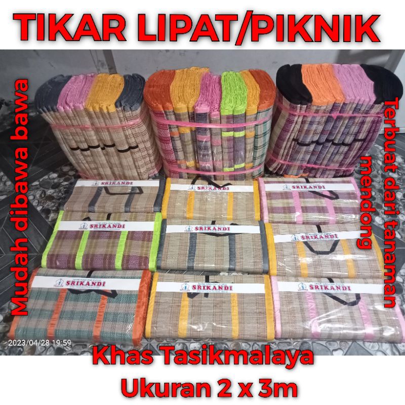 Jual Tikar samak karpet lipat piknik lesehan mendong Srikandi 3x2m ...