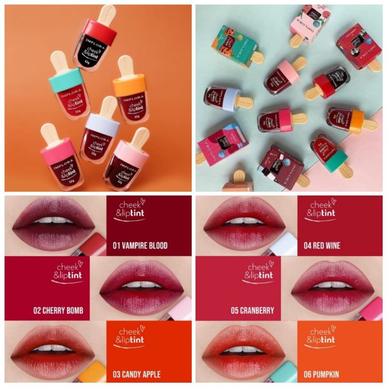 Jual IMPLORA Cheek & Liptint / Lip Tint Ice Cream / Implora Tint ( BPOM ... Jual IMPLORA Cheek & Liptint / Lip Tint Ice Cream / Implora Tint ( BPOM ...