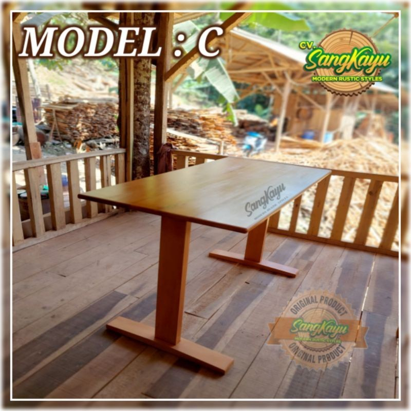 Jual Meja kayu minimalis Meja kerja Meja belajar Meja gaming Wooden ...