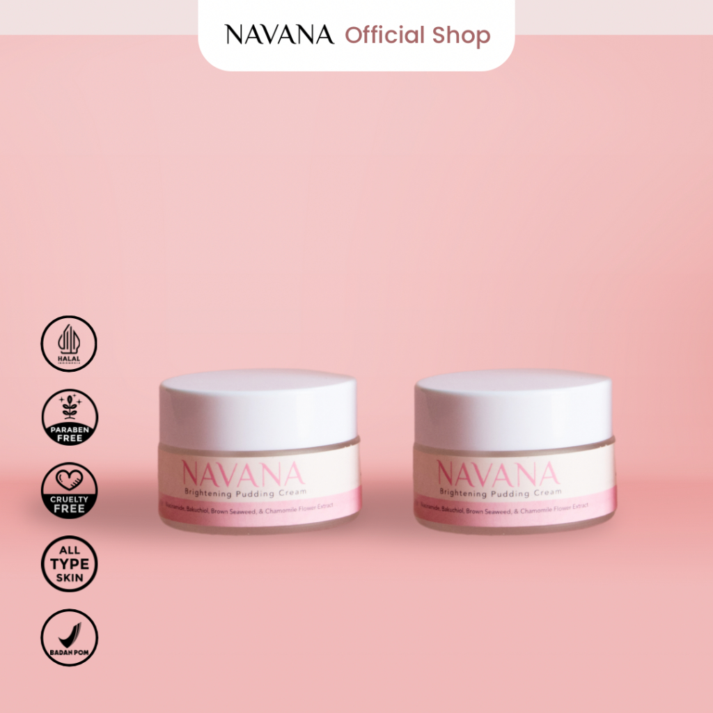Jual Navana Brightening Pudding Cream 2 pcs | Shopee Indonesia