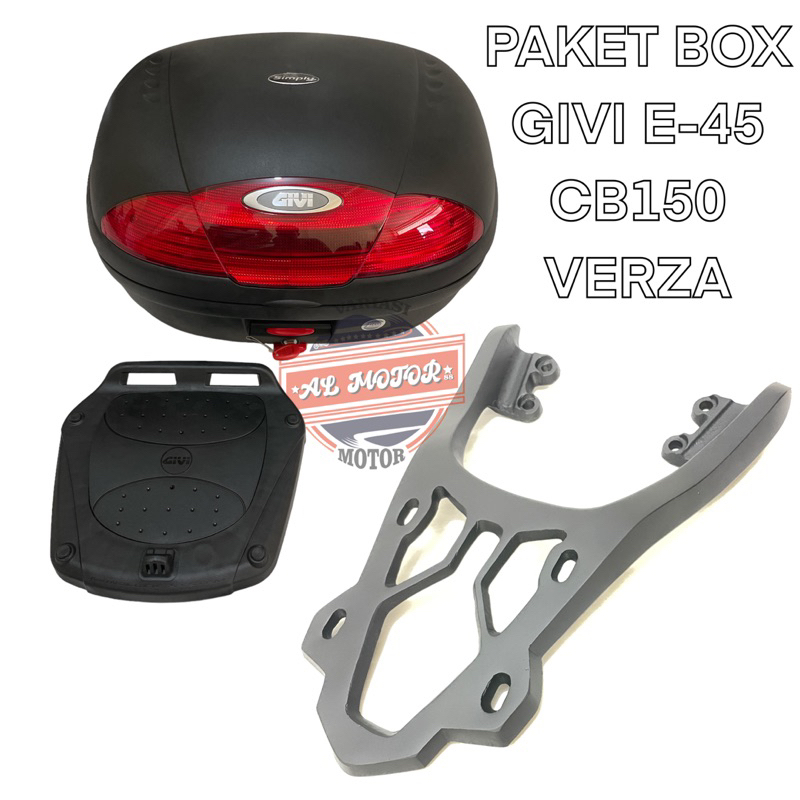 Jual PAKETAN BOX GIVI E-45 DAN BREKET VERZA /CB150 PAKET BOX GIVI E45 ...