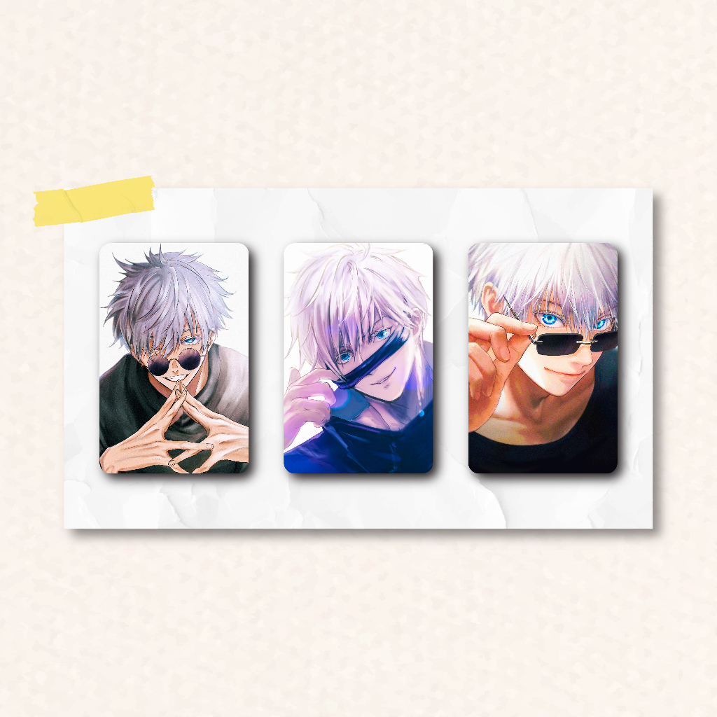 Jual Photocard Anime Gojo Satoru Jujutsu Kaisen Character | Photocard ...