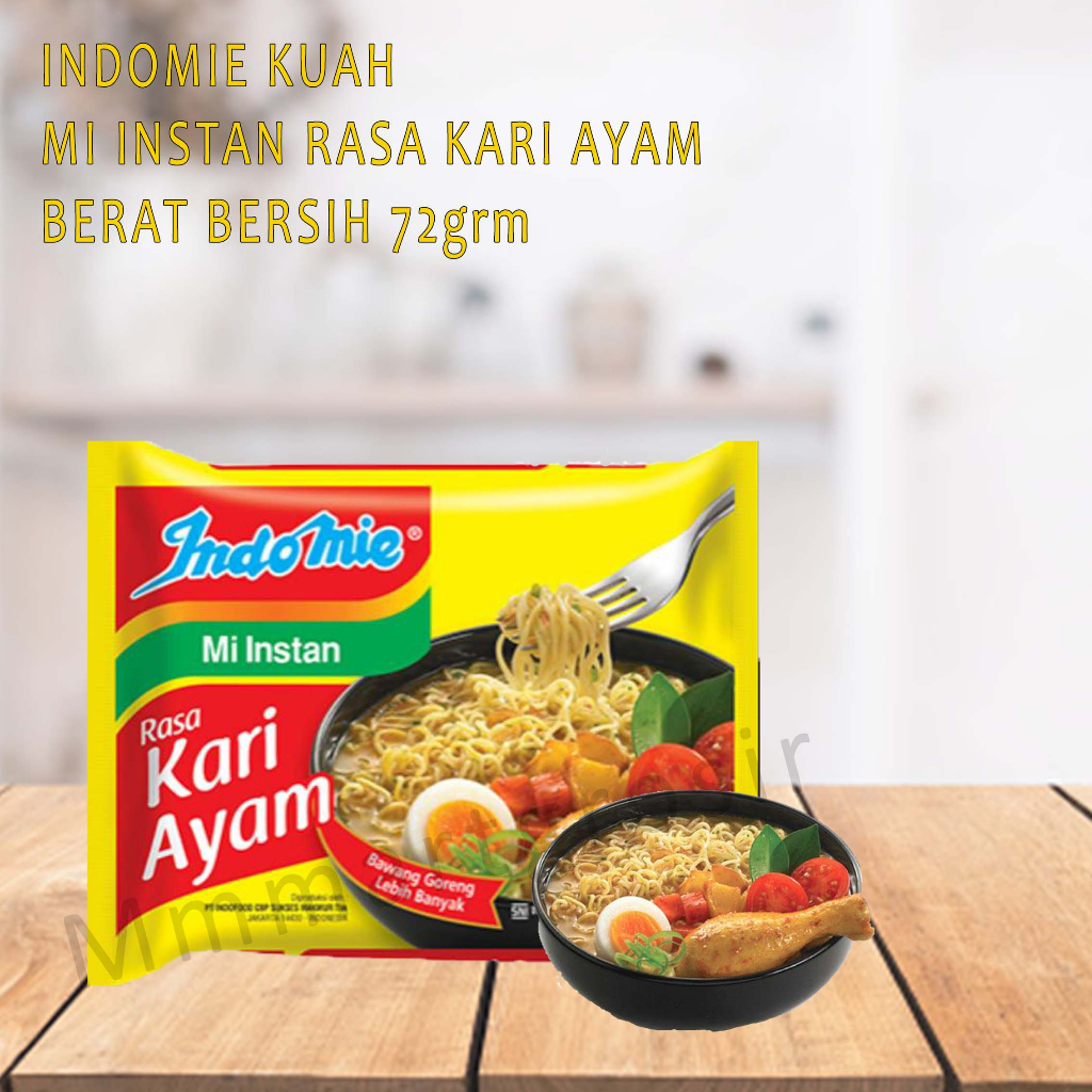 Jual Indomie / Mie Kuah Instan / Mie Kuah Rasa Kari Ayam / 72gr ...