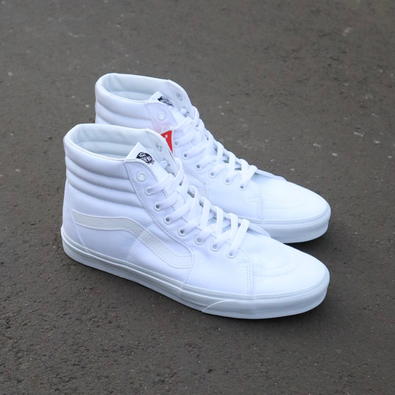 Jual Vans Sk8 Hi True White Classic Resmi Pt Navya Shopee Indonesia