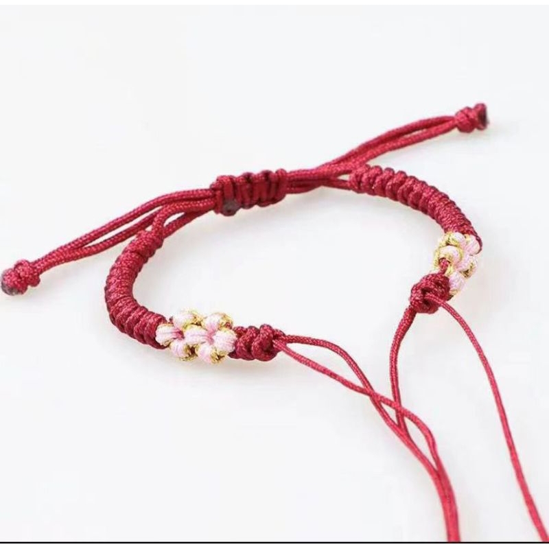 Jual Gelang tali rajut bunga / gelang tali rajut/ gelang tali untuk ...